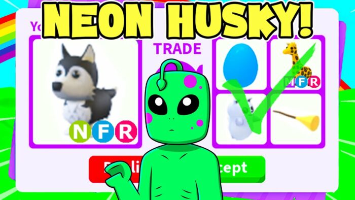 What Is A Neon Husky Worth In Adopt Me? - Techs And Games